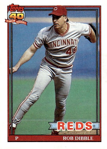 1991 Topps #662 Rob Dibble - Cincinnati Reds | eBay
