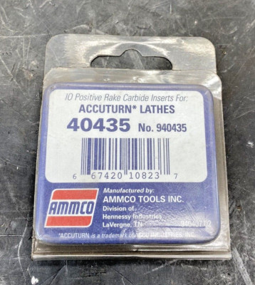 10-pack of 940435 Positive Rake Carbide Cutting Bits for AccuTurn Brake ...