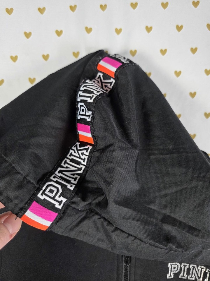 Victorias Secret Pink Bling Gradient Rainbow Full Zip hoodie jacket ...