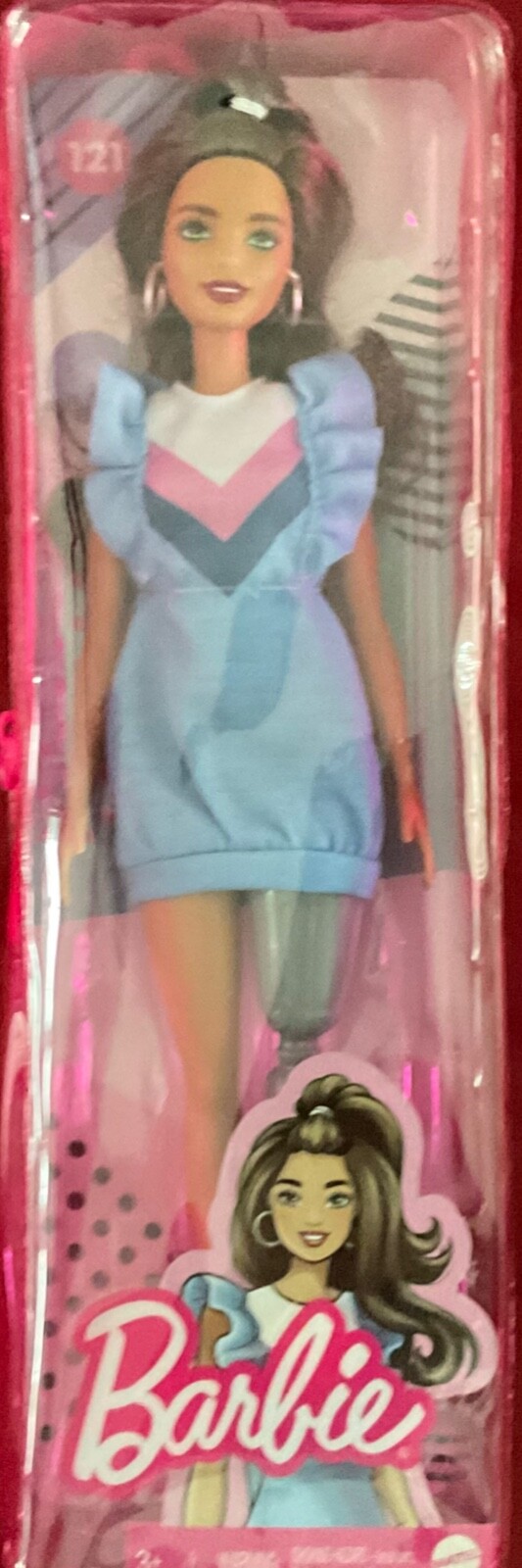Barbie Fashionistas Doll #121 Artificial Leg Prosthetic Limb Brunette ...