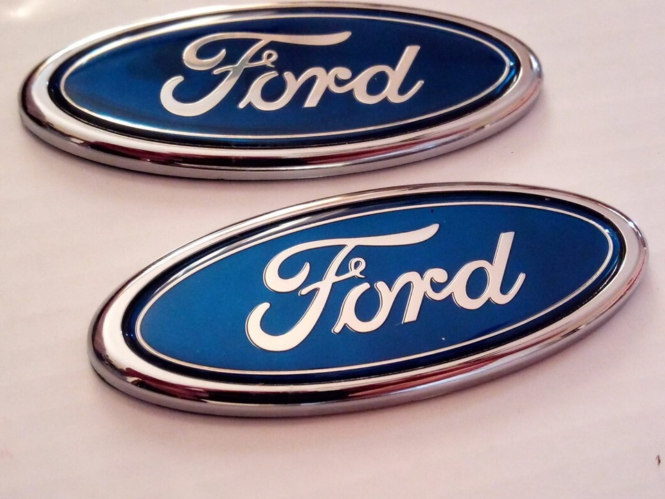 FORD Oval Blue Badges x2 Cosworth sierra Fiesta escort rs turbo capri ...