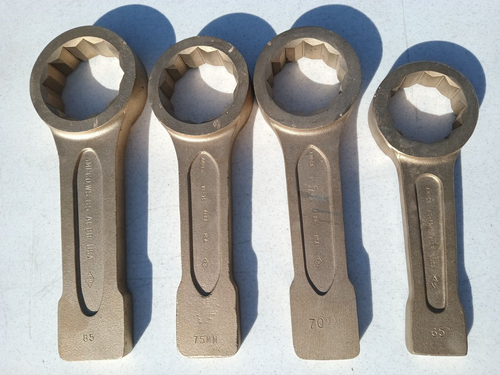 4pc Set Ampco Safety Tools 12 Point Box Strike Wrench WS-85,75,70,65 ...