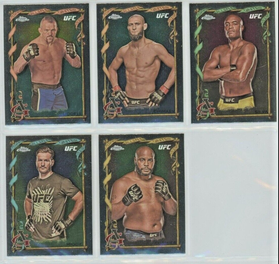 2024 Topps Chrome UFC Insert Allen & Ginter You Choose Pick Super Star ...