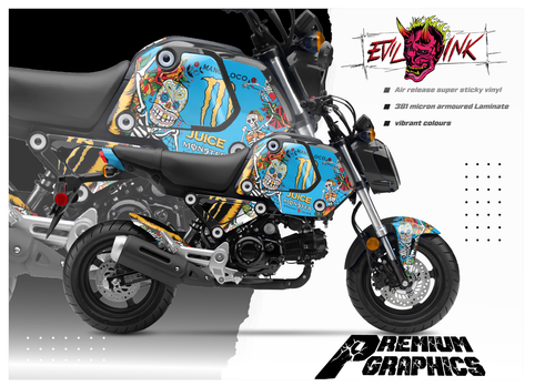 *NEW* HONDA GROM GRAPHICS KIT-STICKERS-DECALS- Monster loco 2019 ...