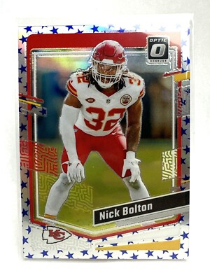 2023 Panini Donruss Optic STARS HOLO #92 Nick Bolton Kansas City Chiefs ...
