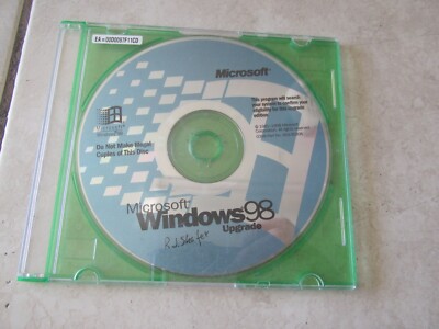 Microsoft Windows 98 WINDOWS UPGRADE CD | eBay