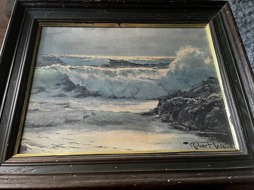 Vintage Robert Wood "High Tide~ Wood Framed | eBay