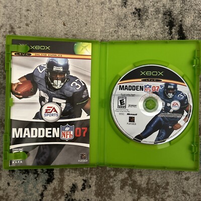 🔥 Madden NFL 07 (OG Xbox, 2006) CIB. Mint Disc. See Description ...