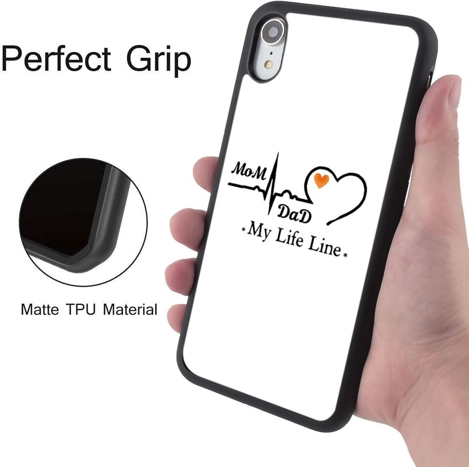 Life Line Mom Dad For Iphone 11 12 13 14 15 16 Pro Max Anti Scratch