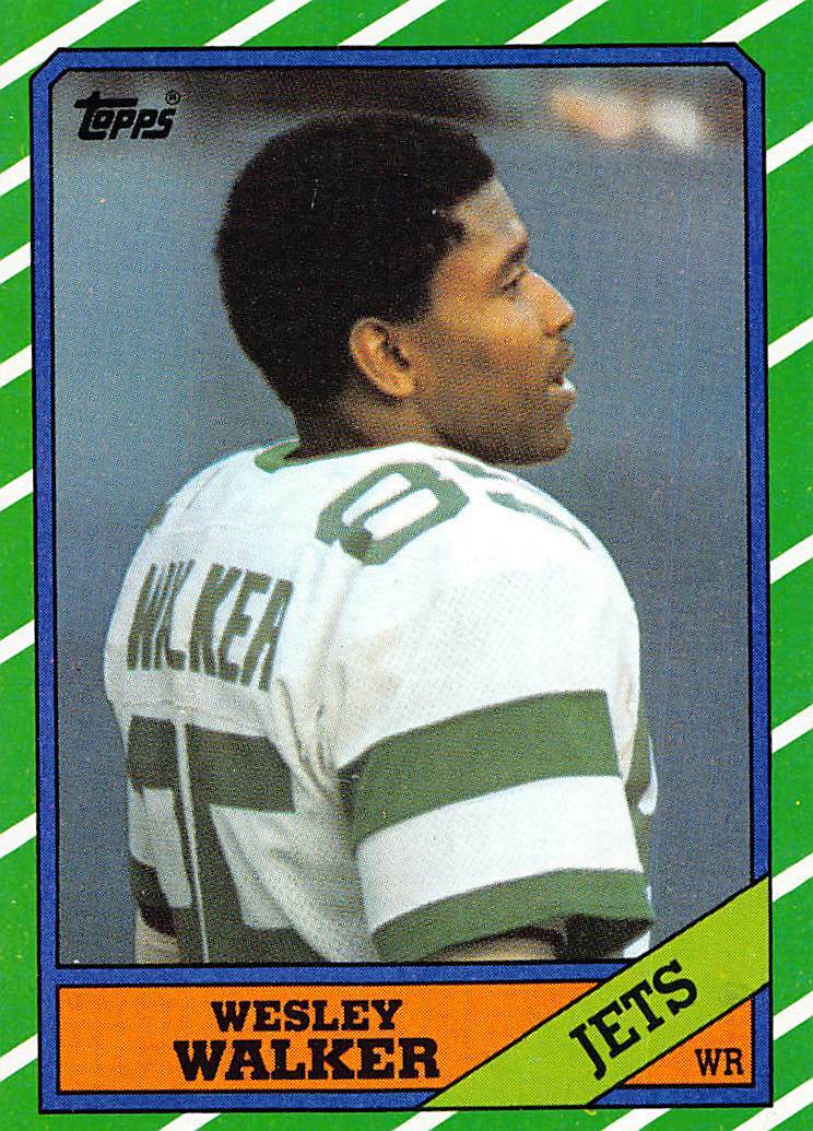 1986 Topps Football Wesley Walker #99 NM/MT NEW YORK JETS/HIGH GRADE ...