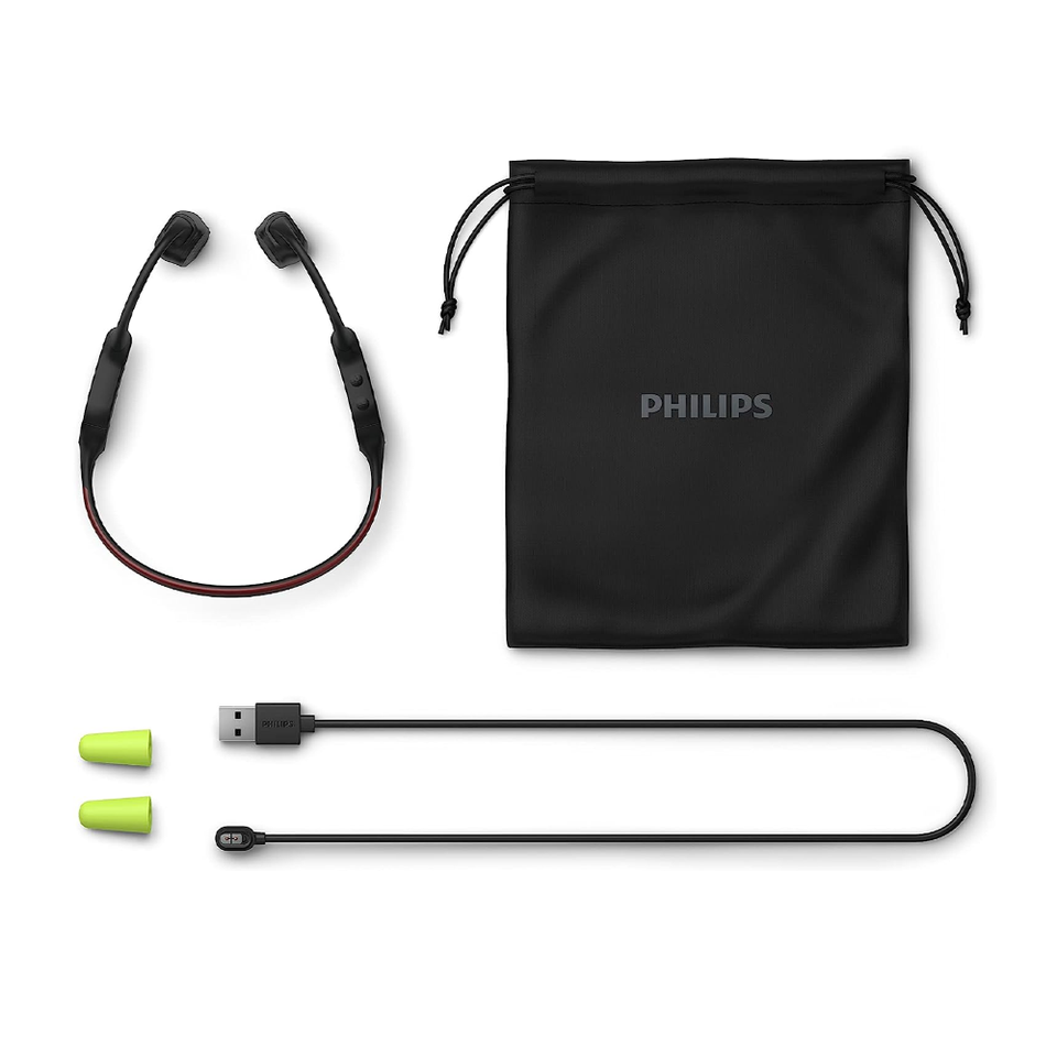 PHILIPS TAA7607BK/00 Bone Conduction Bluetooth Wireless Earphone ...