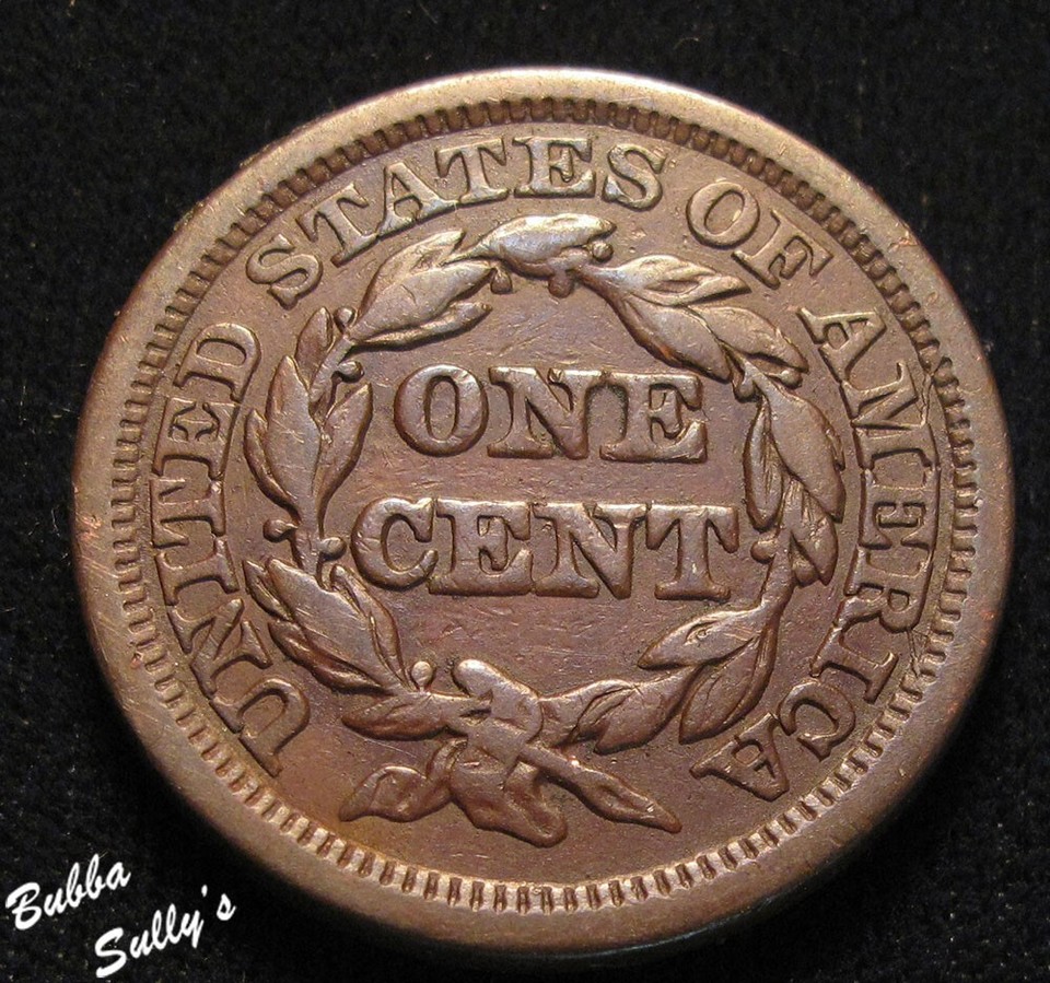 1848 Braided Hair Large Cent FINE | eBay
