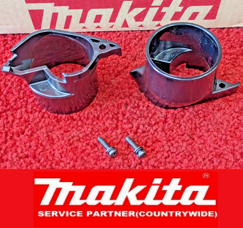2X Genuine Makita PLANER 82MM Bag Extractor Dust Nozzle Adaptor +Screw ...