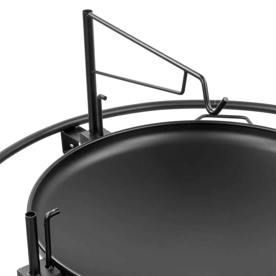 OUTDOOR CHARCOAL BBQ GRILL WITH ROTISSERIE BARBECUE HOT SPIT ROAST FIRE ...