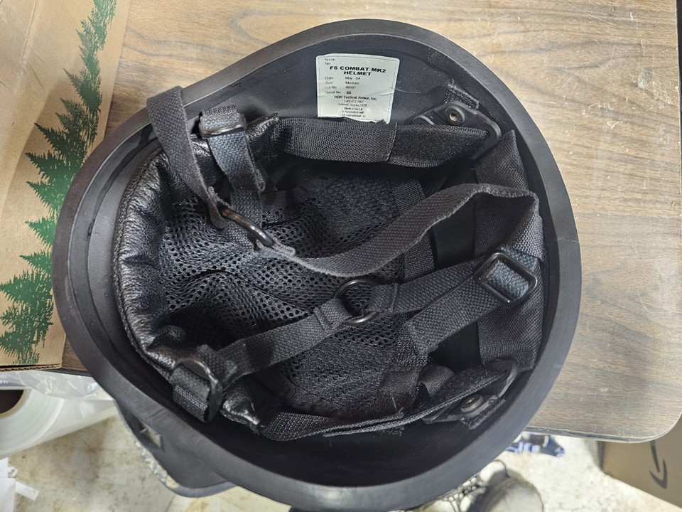 RBR Tactical Armor F6 Combat MKII Helmet Size Medium | eBay