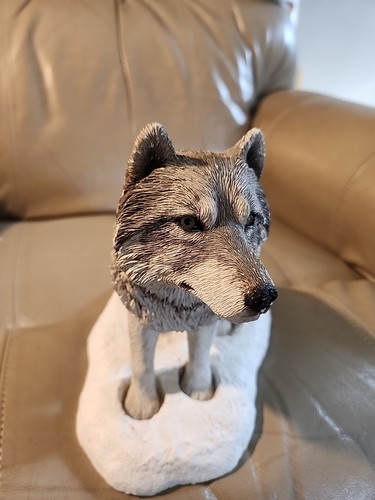 VTG Large Sandicast 301 Snow Wolf Vintage Figurine Signed Sandra Brue 8½ Lbs | eBay
