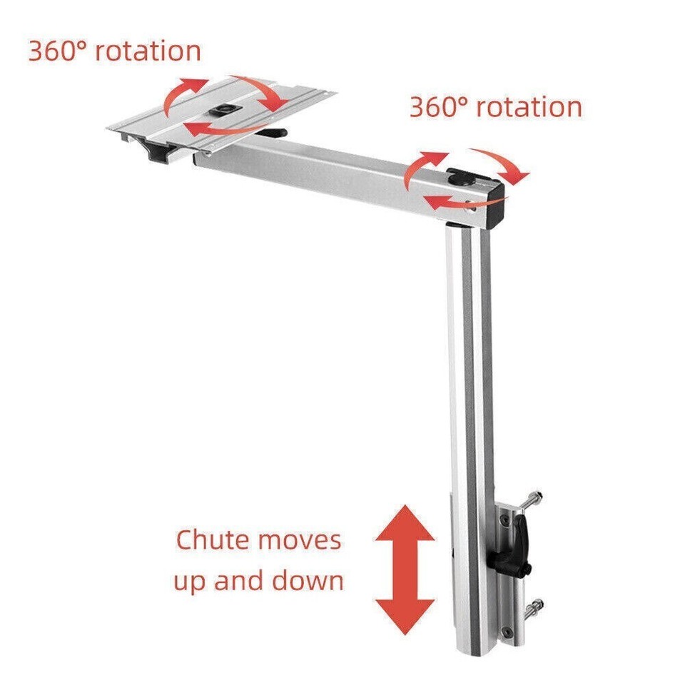 RV Table Leg Movable Rotatable Folding Height Adjustable Camper Caravan ...