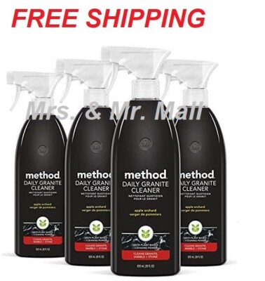 Method Daily Granite Cleaner Spray, Apple Orchard, 28 Ounce, 4 Pack ...