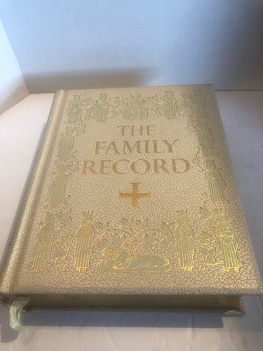 'The Family Record' record book hard cover book Vintage Catholic Press ...