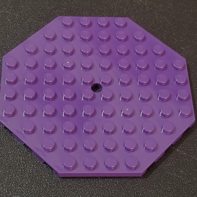 LEGO 10x10 Plate Modified Octagonal with Hole Purple Part 89523 | eBay