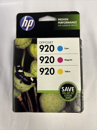 BRAND NEW Genuine OEM HP 920 Tri-Color Ink Cartridges - EXP 2014 | eBay
