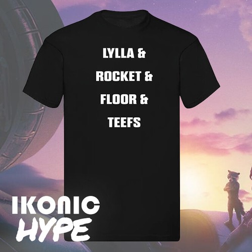 Lylla & Rocket & Floor & Teef T Shirt - Guardians Of The Galaxy Vol 3 ...