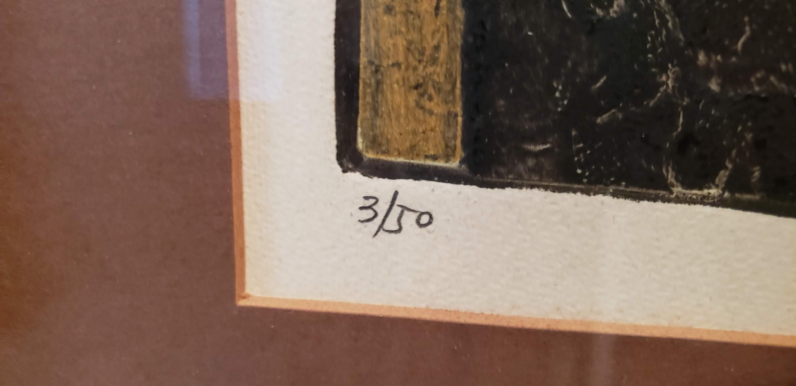 JOHN ROSS COLLAGRAPH 1965 ORIGINAL 'HOMAGE TO KROPA' 24 X 30 ABSTRACT ...