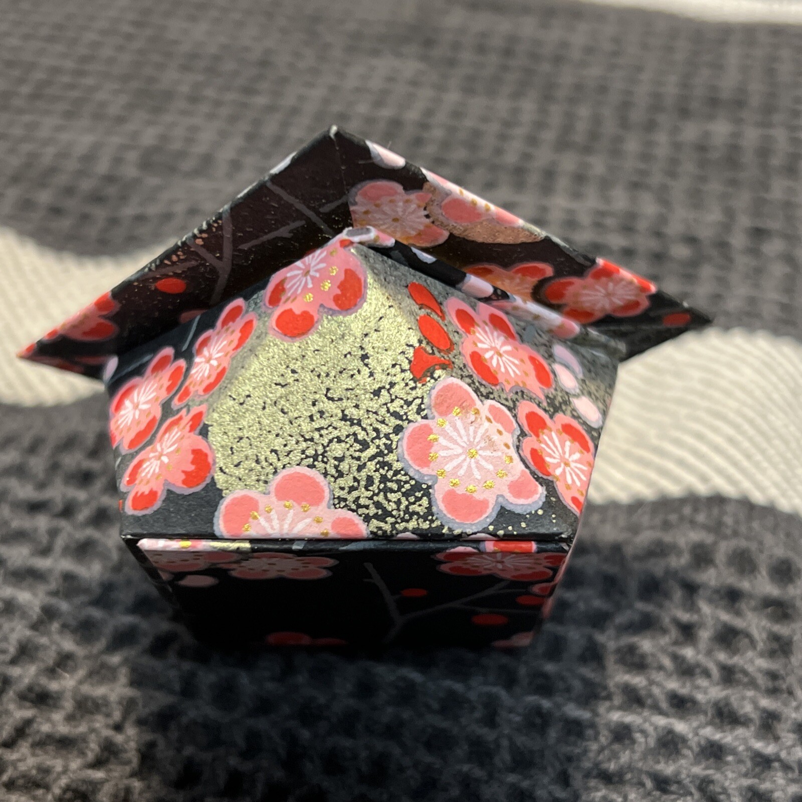 Vintage 90’s handmade Japanes origami small paper Trinket box | eBay