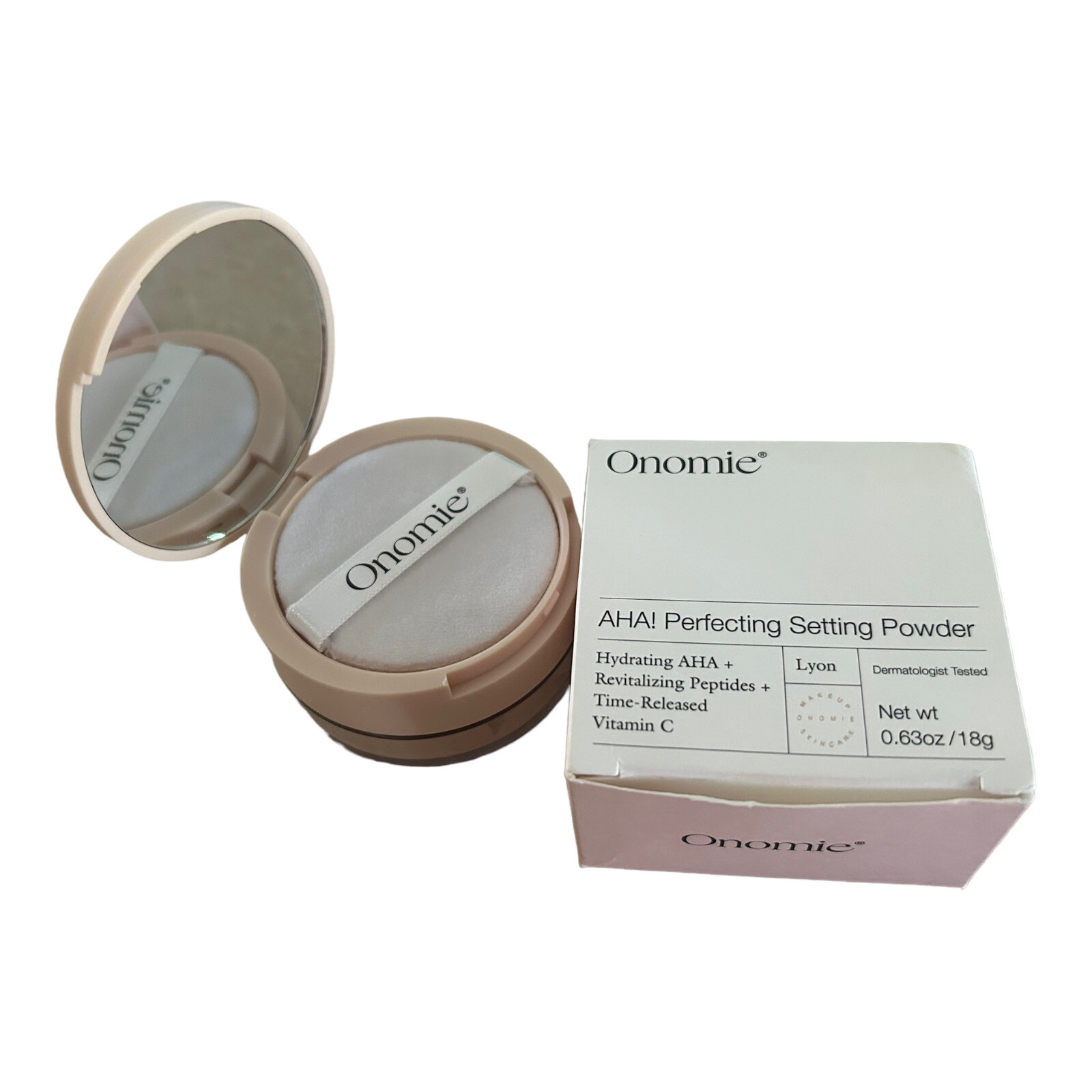 ONOMIE AHA Perfecting Korean Setting Powder in Lyon-Translucent $40 NEW ...