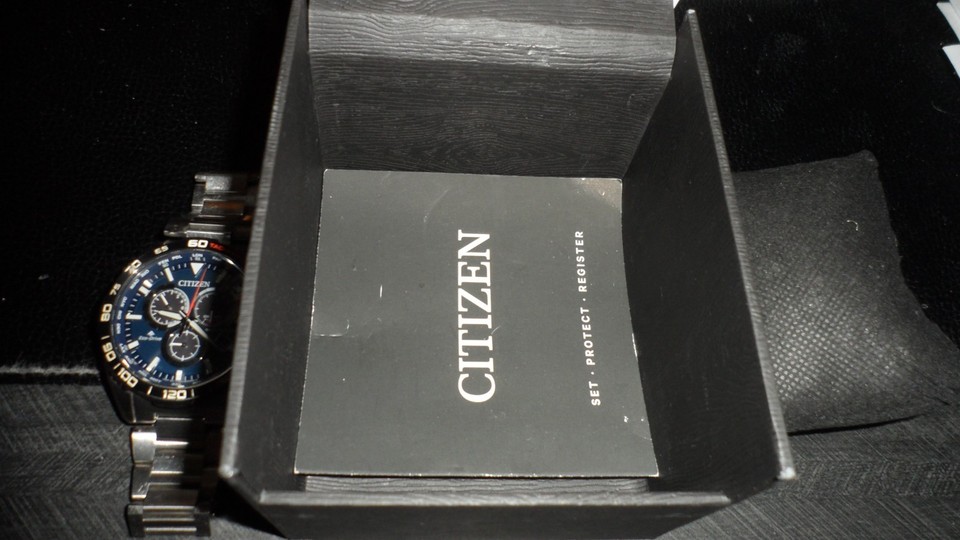 CITIZEN CB5034-58L Men's Eco-Drive Radio Controlled A.T. Chronograph ...