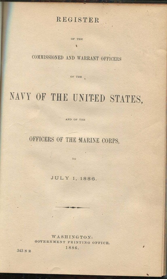 Register of the Commissioned and Warrant Officers of the Navy of the ...