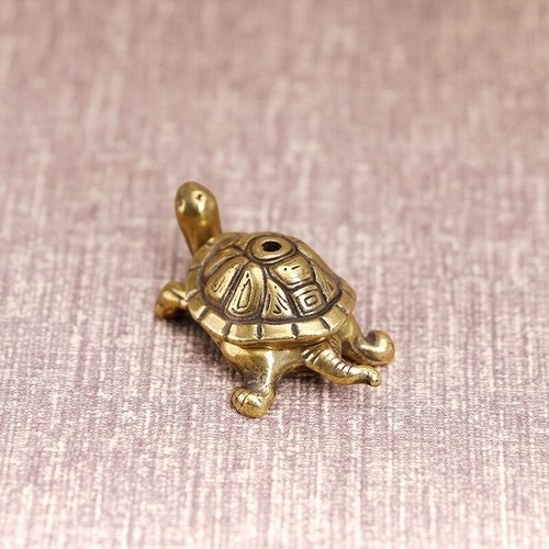Solid Brass Turtle Figurine Small Statue House Decoration Animal ...