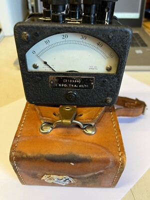 Vintage G. P. O Meter 4GPO.TRA.65/10 ULTRA RARE ITEM WITH LEATHER CASE ...