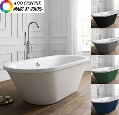 Coloured Luxury Haworth Skirted Freestanding Bath - Choose Any Ral ...