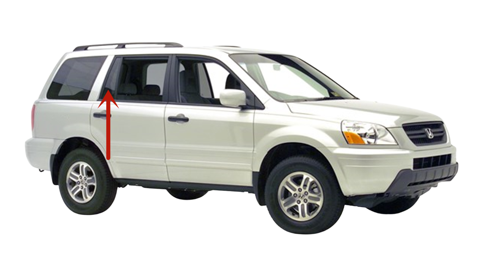 Fits 2003-2008 Honda Pilot Passenger Side Right Rear Vent Window Glass ...