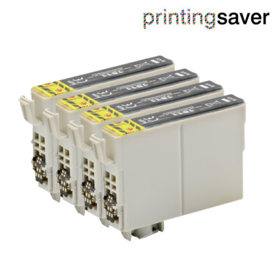 4BK Ink Cartridges fits For Epson XP-225 XP-322 XP-325 XP-422 XP-205 XP ...