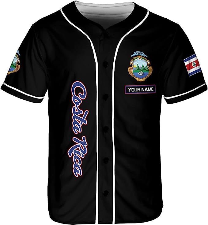 Personalized Costa Rica Baseball Jersey, Costa Rican Baseball Jersey ...