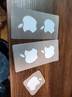 Authentic White Apple logo stickers Brand New Lot of 5 | eBay