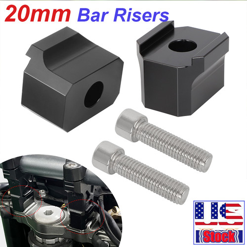 US CNC Aluminum 20MM Bar Risers Handlebar Riser Kit For Surron Ultra ...