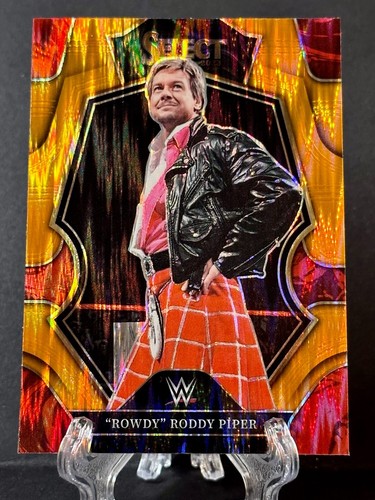 2023 Roddy Piper Panini Select WWE Premier Level Flash Orange Parallel ...