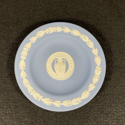 Wedgwood 225th Anniversary Trinket Dish Blue Jasperware 1759 - 1984 ...
