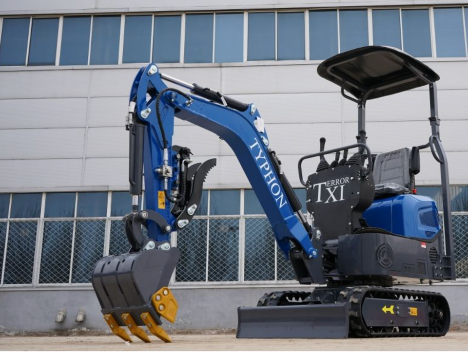 TERROR XI Mini Excavator – 1.1 Ton Crawler Digger w 13.5HP B&S Gasoline ...