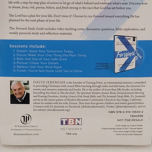 Dr. David Jeremiah "Forward" DVD Book TBN Special Edition 6 Sessions ...