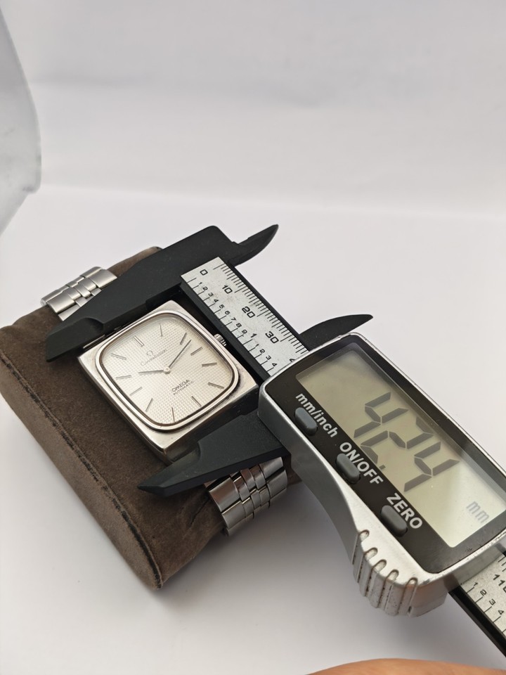 Rare Omega Constellation Tank Jumbo Automatic Mens Watch Texture dial ...