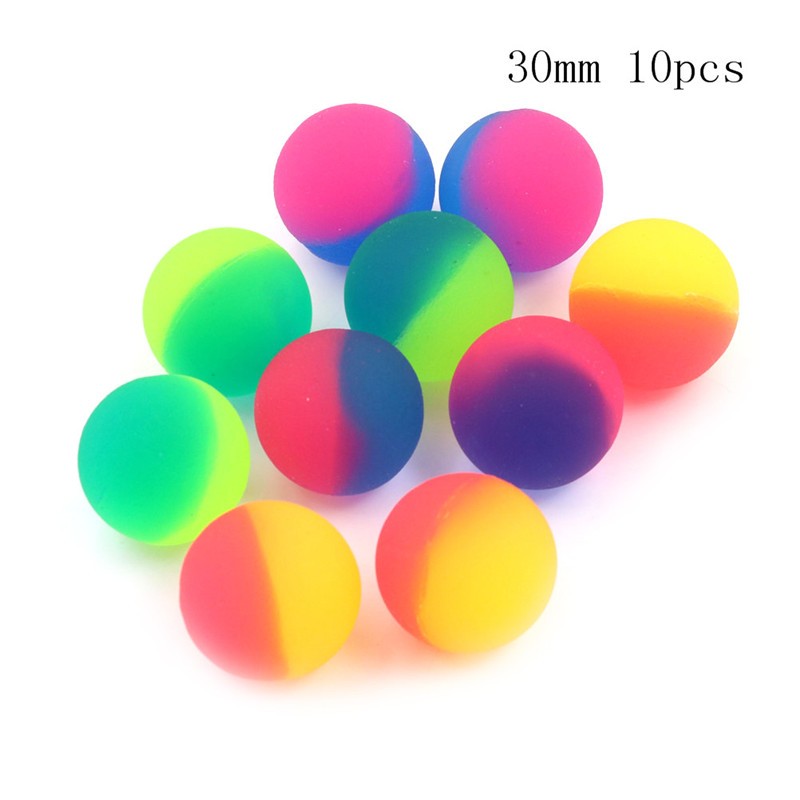 1/10 pcs Moonlight High Bounce Ball Elastic Balls Bouncing Ball Outdoor ...