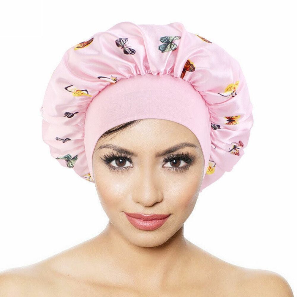 Long Hair Care Hairdressing Hat Head Caps Women Hats Satin Bonnet Sleep ...