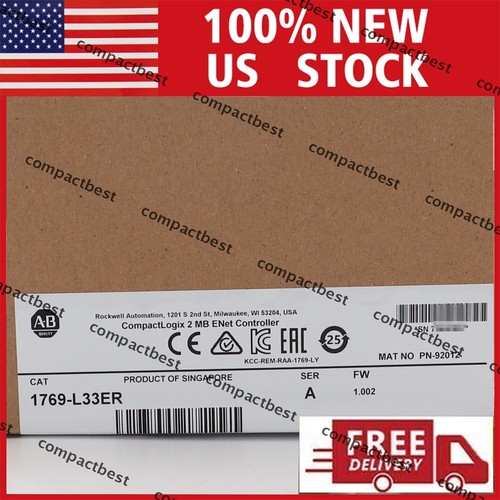 Expedited Delivery Allen-Bradley 1769-L33ER CompactLogix 2MB ENet ...