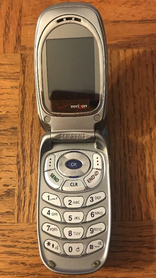 Samsung Verison Silver Flip Phone-RARE-SHIPS N 24 HOURS-See Below | eBay