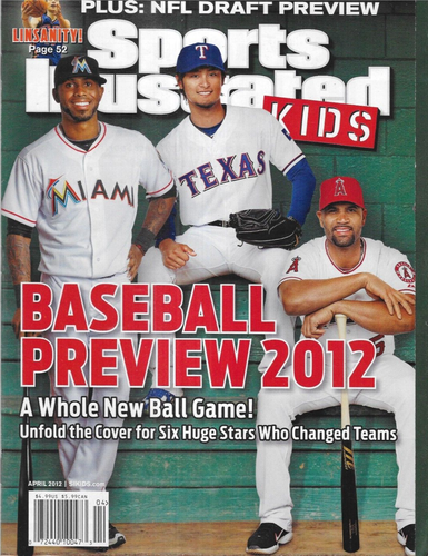Sports Illustrated Kids Magazine Baseball and NFL Draft Preview Cards ...