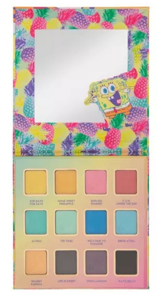 New Nickelodeon - SPONGEBOB SQUAREPANTS - 12 Color Pan Eyeshadow ...